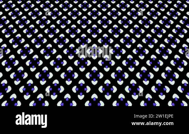 Graphic 2D video pattern that tilts up and moves, composed of designs ...