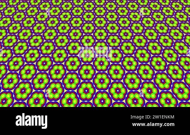 Graphic 2D video pattern that tilts up and moves, composed of designs ...