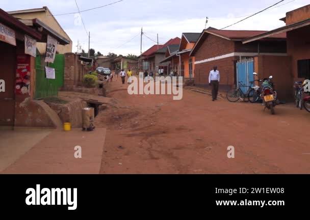 Road traffic in the Kicukiro district of Kigali, the capital of Rwanda ...