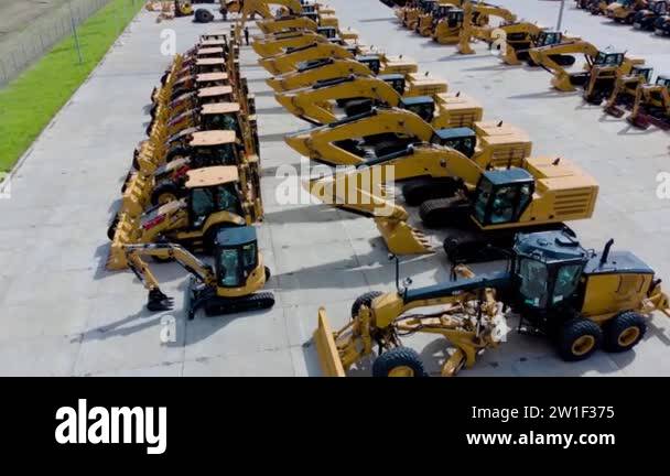 Modern bulldozer excavator equipment Stock Videos & Footage - HD and 4K ...