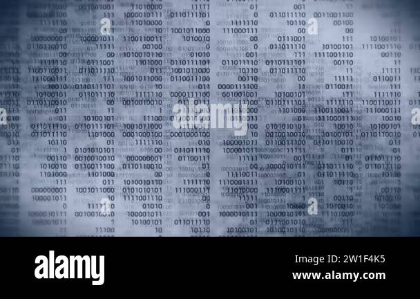 Binary code gray background. Web online streaming with digital ...