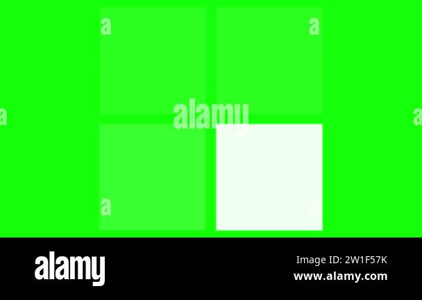 Loading Icon Animation on a Green Screen (Chroma Key) Background. Seamless Loop Animation 4k ...