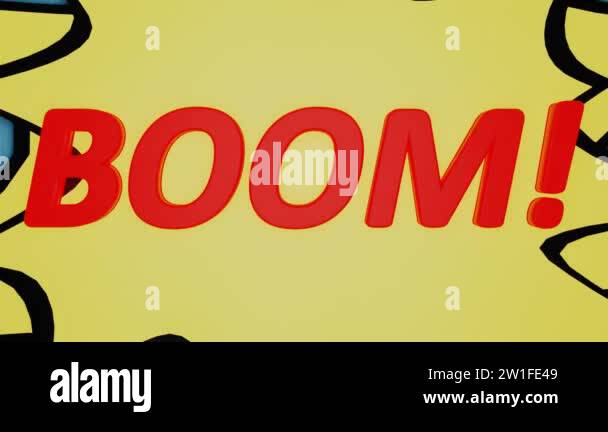 Boom cartoon bubble Stock Videos & Footage - HD and 4K Video Clips - Alamy