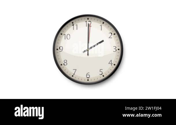 Design Clock Time Lapse/ 4k animation of a black and white clock time ...