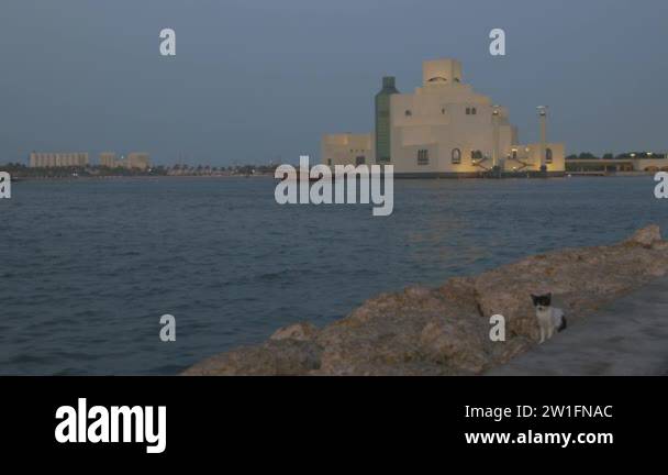 Doha corniche skyline islamic Stock Videos & Footage - HD and 4K Video ...