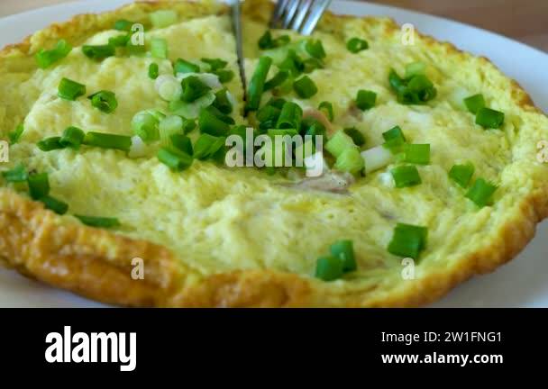 Fried omelette vegetables spring Stock Videos & Footage - HD and 4K ...