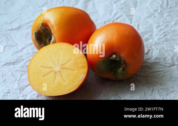 Kaki fruit diospyros kaki Stock Videos & Footage - HD and 4K Video ...