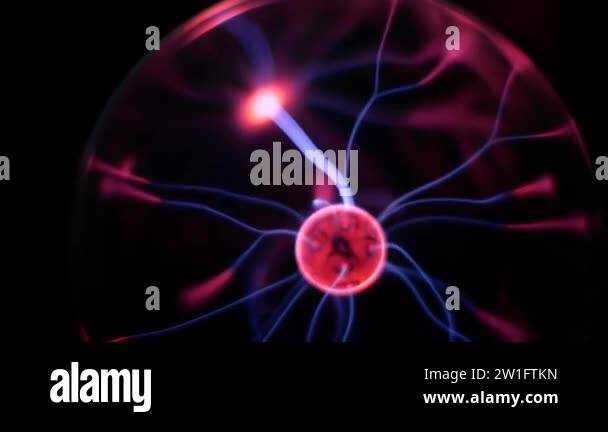 Plasma ball lightning, Tesla lamp, Plasma globe with high voltage ...