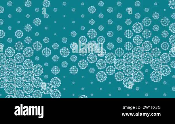 Clean abstract spherical particles field background suggesting ...