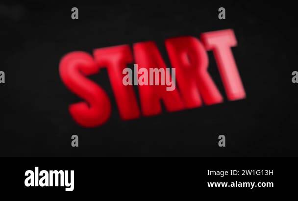 Start. 4K animation Stock Video Footage - Alamy