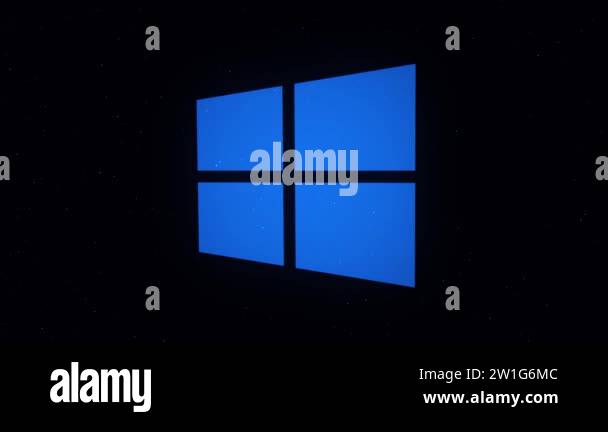 Windows logo animation sprayed on dots. Animation. A motion graphic video animation illustrating ...