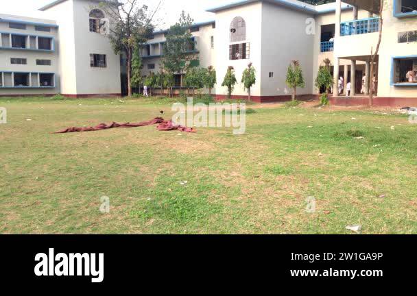 The students in campus of the Dhaka Residential Model College in ...
