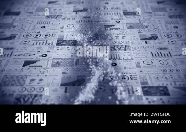 DNA helix molecule loop animation. DNA chromosome concept. Hologram ...