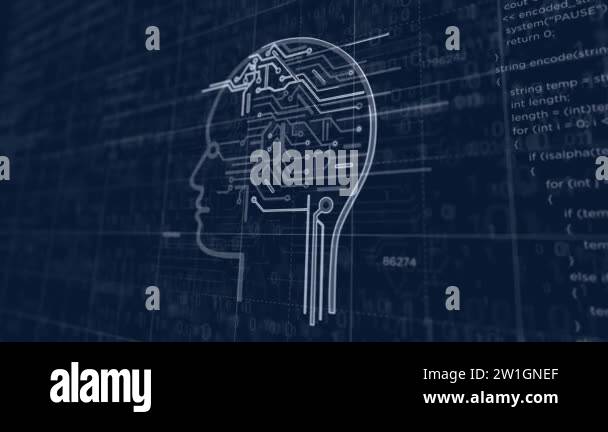 Artificial Intelligence Project Creating Abstract Concept Of Cyber Technology Machine Learning