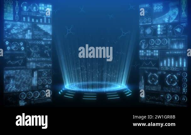 Modern medical health care concept. Futuristic examination with health ...