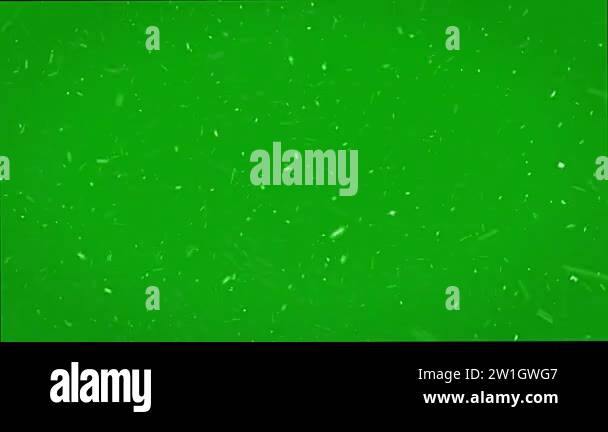 Heavy snowfall with chroma key green screen background. Blizzard snow ...