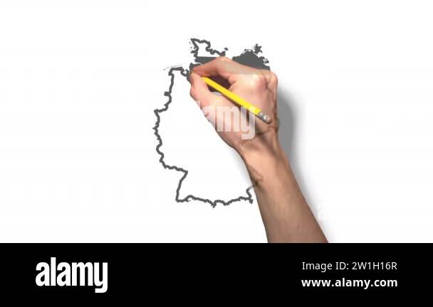Germany map animated whiteboard drawing animated drawing of the ...