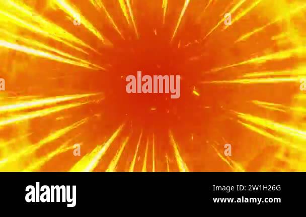 Manga or comic book lines animation. Action speed effects with sparks ...