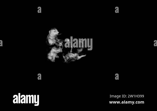 3d animated smoke typography in curly font with alpha channel rising ...