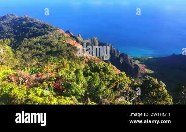 Na Pali Coast State Wilderness Park, Kauai, Hawaii, Pacific Ocean ...