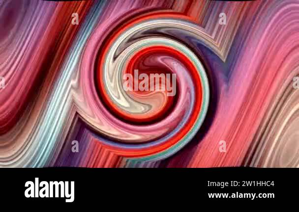 Spiral shape rainbow colors seamless loop animation background. 4K ...