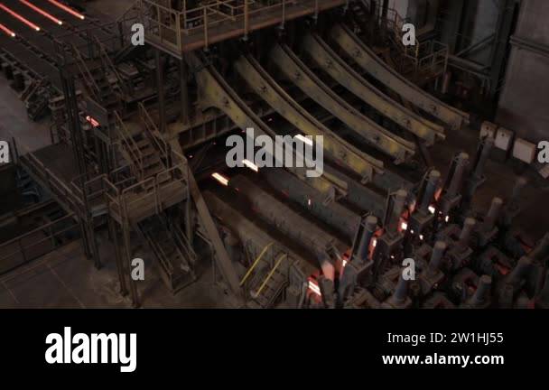 Metallurgist Job Worker In A Steel Plant Hot Molten Metal Pouring ...