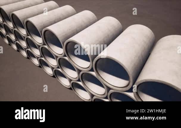 Reinforced concrete culvert pipe Stock Videos & Footage - HD and 4K ...