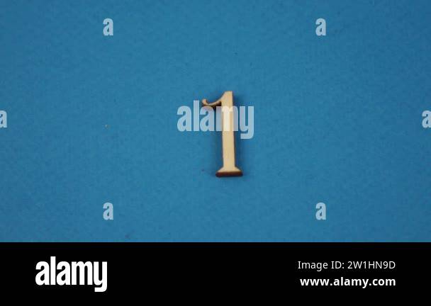 stop motion movement numbers from 1 to 10 Stock Video Footage - Alamy