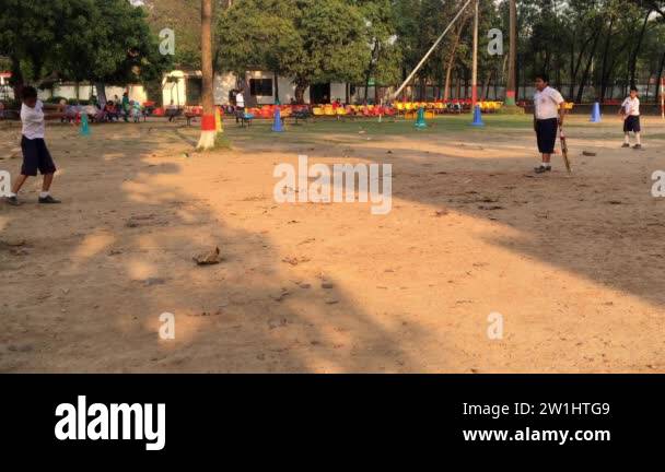 Young students activities outdoors in the Dhaka Residential Model ...