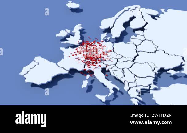 Map europe italy france Stock Videos & Footage - HD and 4K Video Clips - Alamy