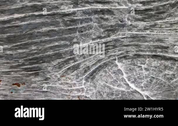 Video showing the texture of an old dark longitudinal sawn wood with a ...