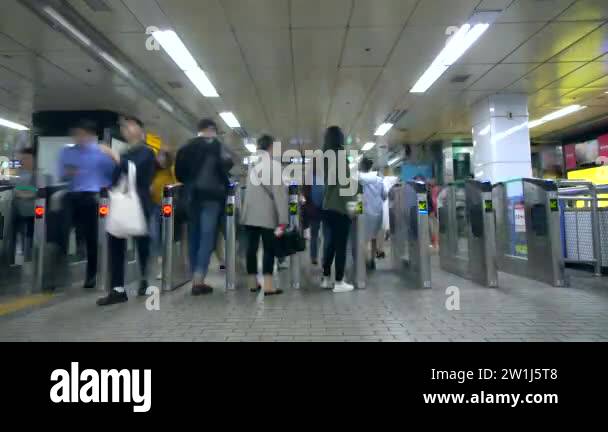 People passing through ticket gates Stock Videos & Footage - HD and 4K ...