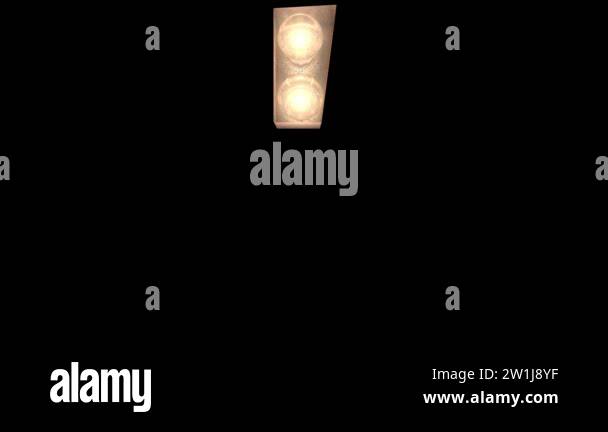 animated rusty steel blinking light bulb letters with 4 light animation ...