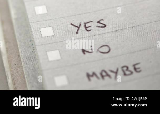 Human hand marking yes on checklist, tick placed on excellent check box ...