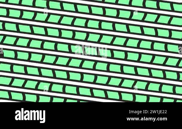 Graphic 2D video pattern with wave effect, which rotates to the right ...