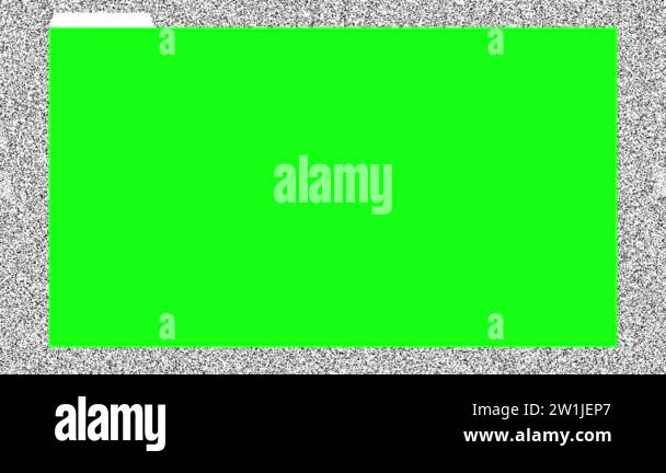 Chromakey green browser window, ready for post-production, on animated ...