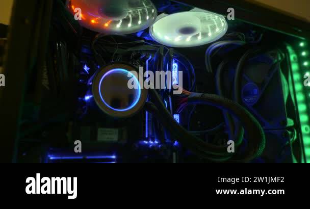 Inside the Modern Computer with Led Lighting - Efficient Liquid Cooling ...