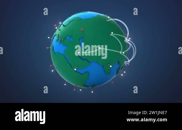 Start China, Growing Global Network with communication, world map,earth ...
