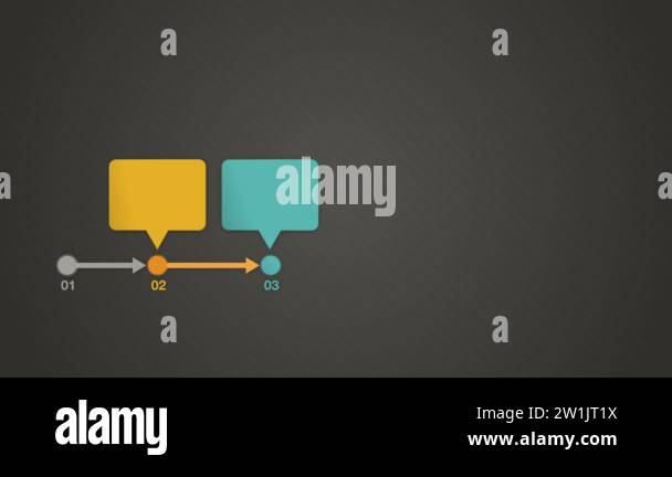 Square diagram flow chart, 4 square and 5 step Stock Video Footage - Alamy