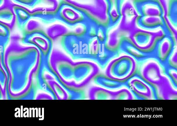 Liquid paint looping animated background. Fluid flowing wavy texture, 3d render dynamic ...