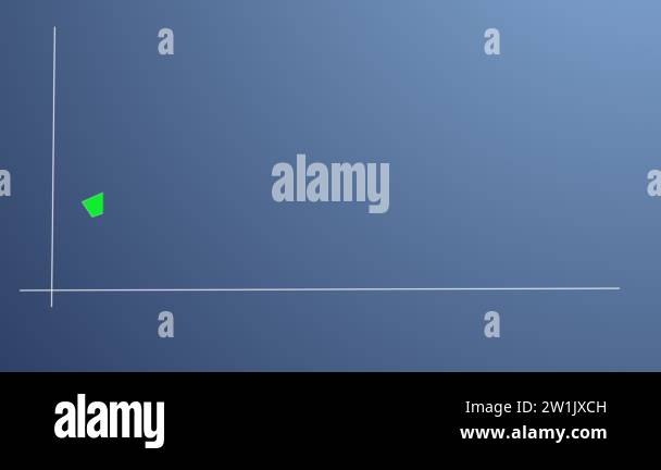Financial growth and green graph moving up. Statistics concept. Camera ...