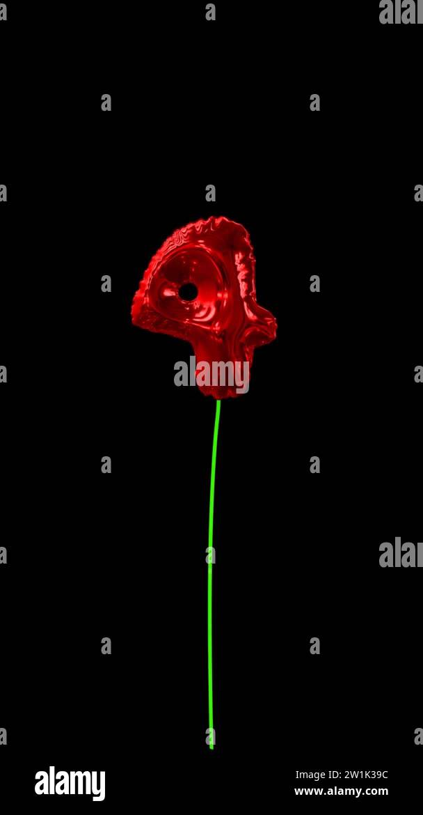 3d animated floating balloon typography text with dynamic string and ...