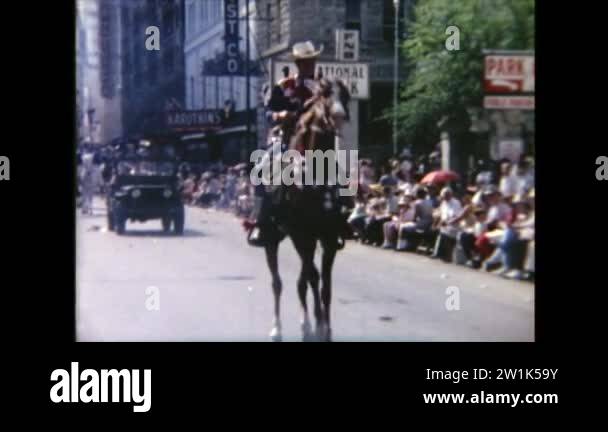 1963 US Texas San Antonio 4th of July Parade 13 Stock Video Footage - Alamy