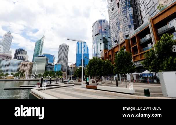 PERTH, AUSTRALIA - December 25th, 2019: skyline of the city of Perth ...