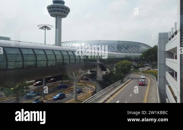 Control Tower of Jewel Changi Airport Stock Video Footage - Alamy