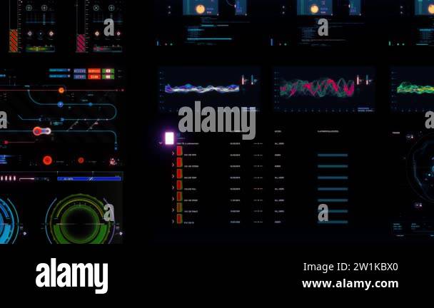 Futuristic multicolored interface/Digital screen/Ultra detailed ...