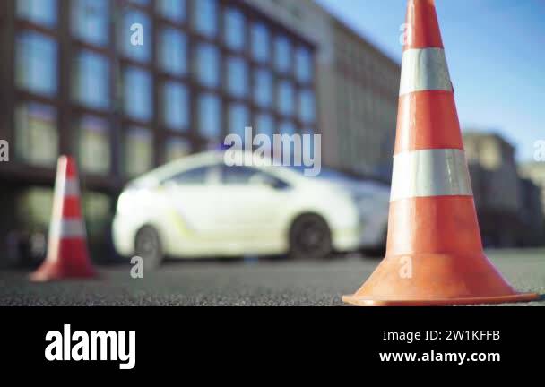 Police cone sign Stock Videos & Footage - HD and 4K Video Clips - Alamy