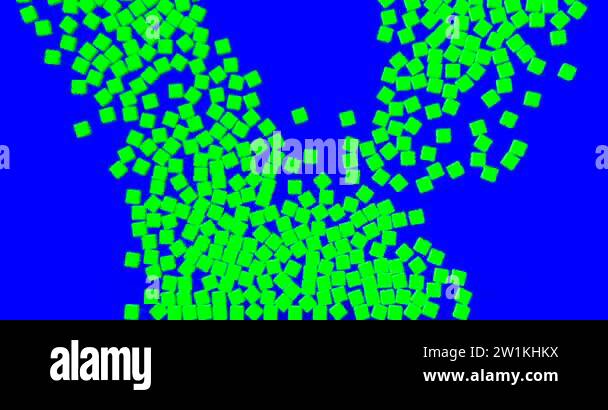 internet, a lot of dice with chroma key green screen on the face ...