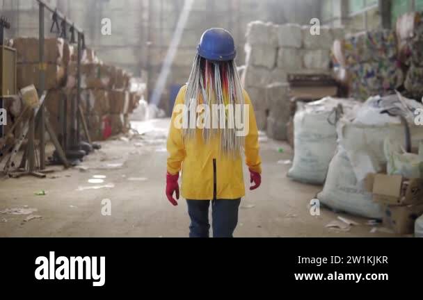 Waste processing plant. Recycling and storage of waste for further ...