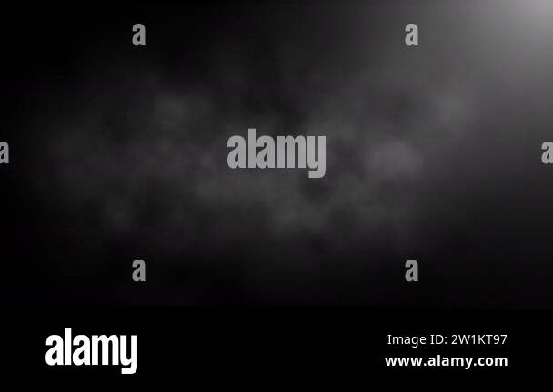 Dark background fog, smog, smoke, cloud, vapor, steam. 4K 3D seamless ...